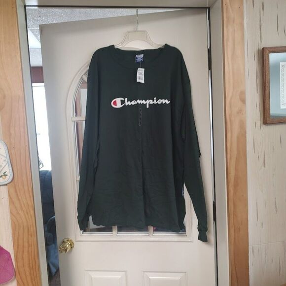 Champion | Shirts | New Champion Darkgreen Long Sleeved Shirt Size Mens ...